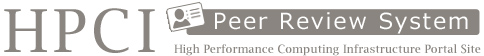 reviewer - HPCI Peer Review System